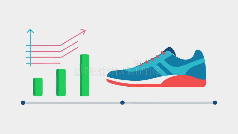 Improvement Metrics a Split View of a Shoe Alongside Graphs Showing ...