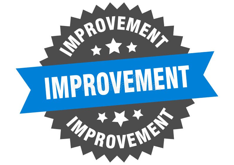 Improvement sticker stock vector. Illustration of isolated - 120119739
