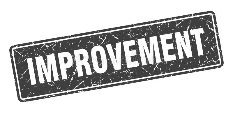 Improvement Sign Indicates Message Arrow and Advance Stock Illustration ...