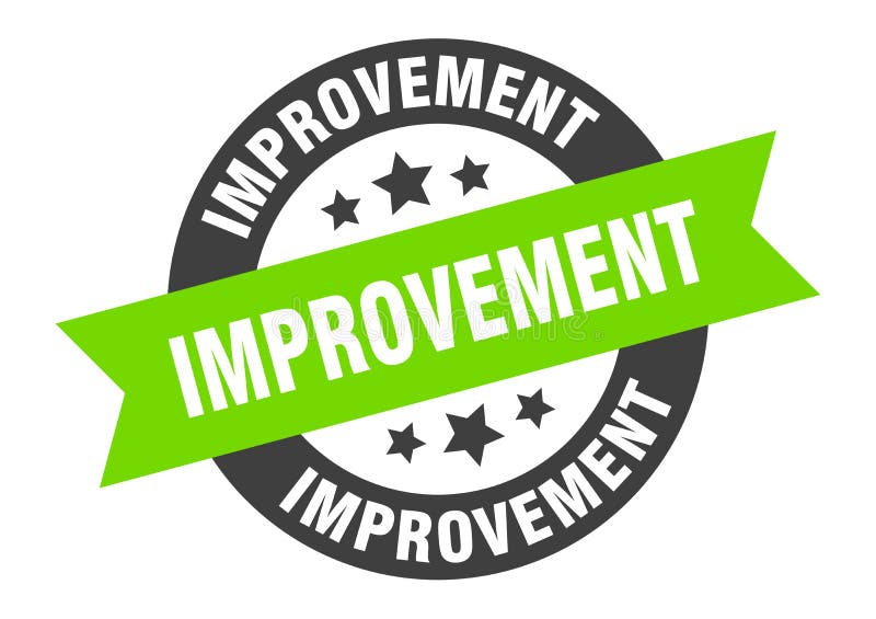 Improvement sticker stock vector. Illustration of isolated - 120119739