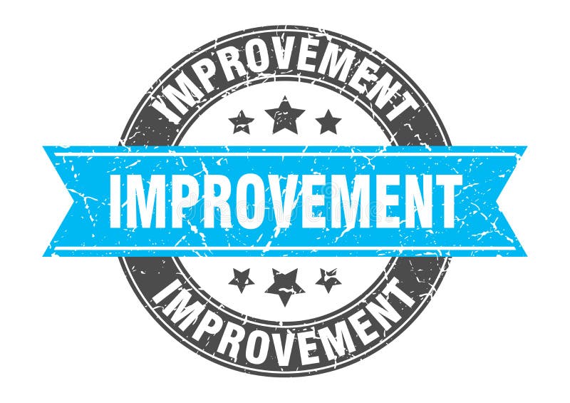 Improvement Stamp. Improvement Round Ribbon Sticker. Tag Stock Vector ...