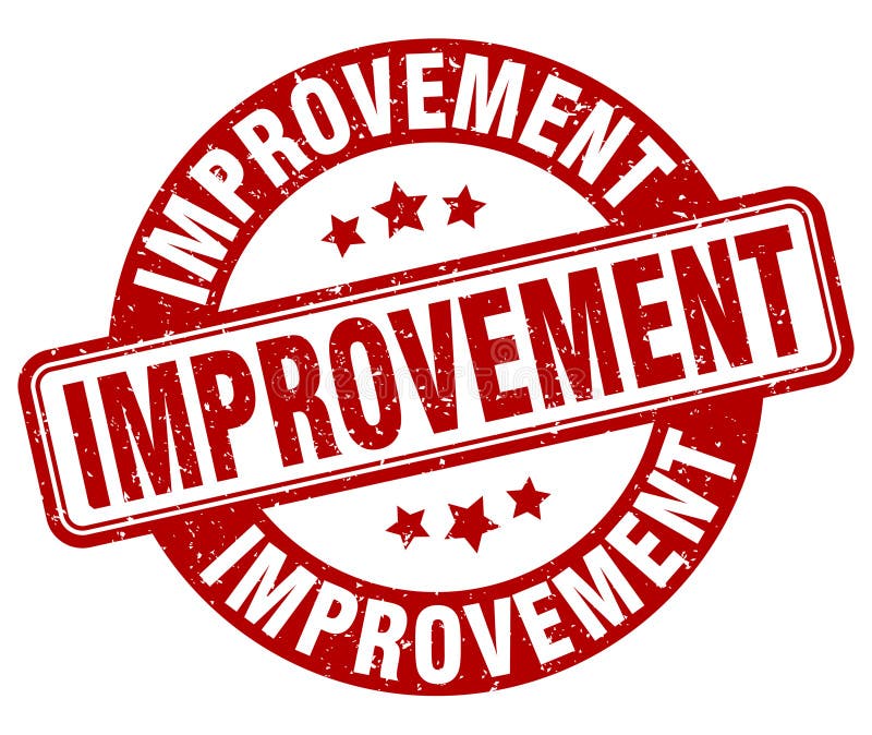 Improvement Stamp. Improvement Label. Round Grunge Sign Stock Vector ...