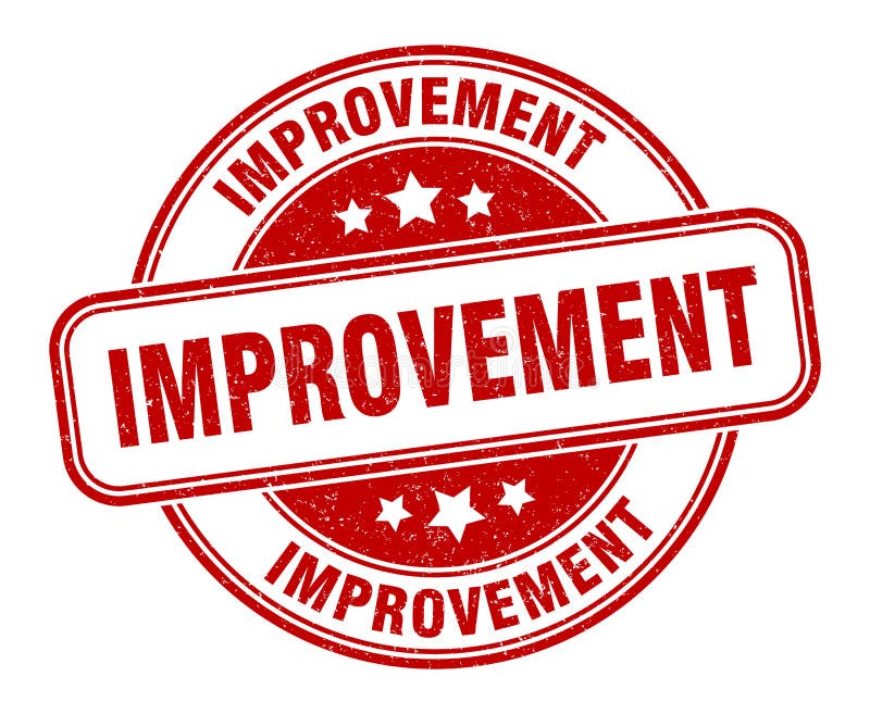 Improvement Stamp. Improvement Round Grunge Sign Stock Vector ...