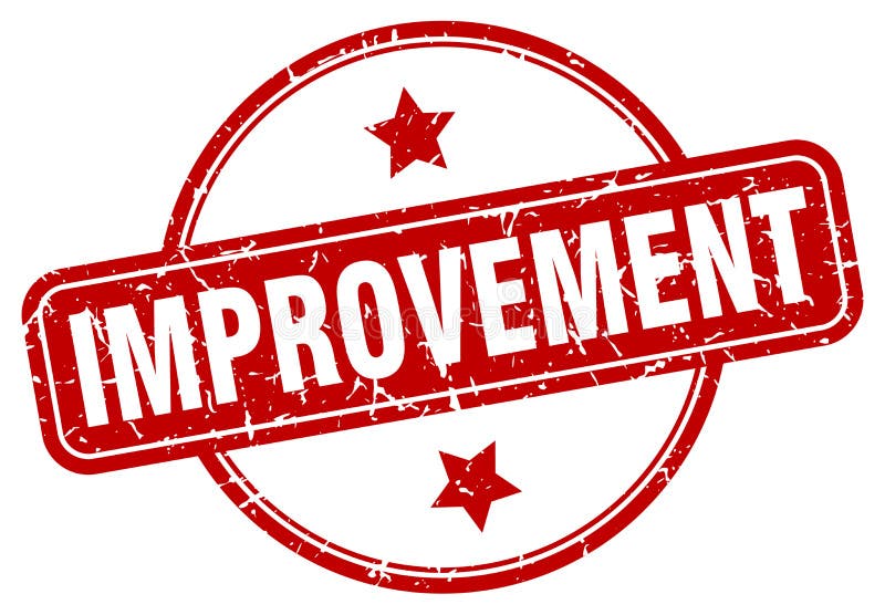 Improvement Stamp. Improvement Round Grunge Sign Stock Vector ...