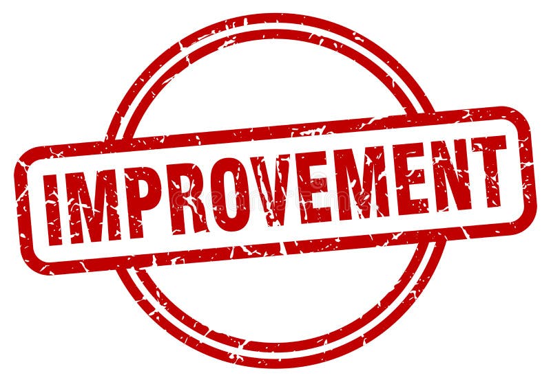 Improvement Stamp. Improvement Round Grunge Sign Stock Vector ...