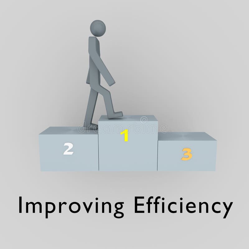 Improving Efficiency Concept Stock Illustration - Illustration of ...