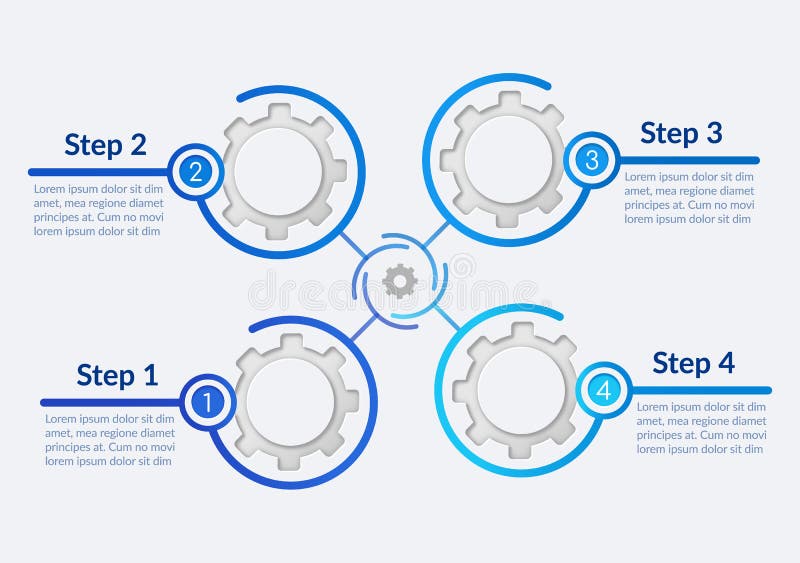 Improving Efficiency Vector Infographic Template Stock Vector ...