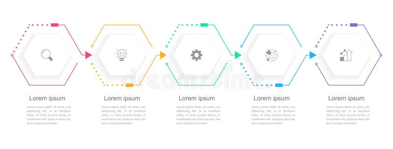 Improving Performance Infographic Chart Design Template Stock Vector ...