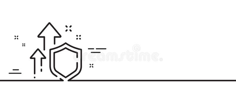 Improving Safety Line Icon. Increased Privacy Sign. Minimal Line ...