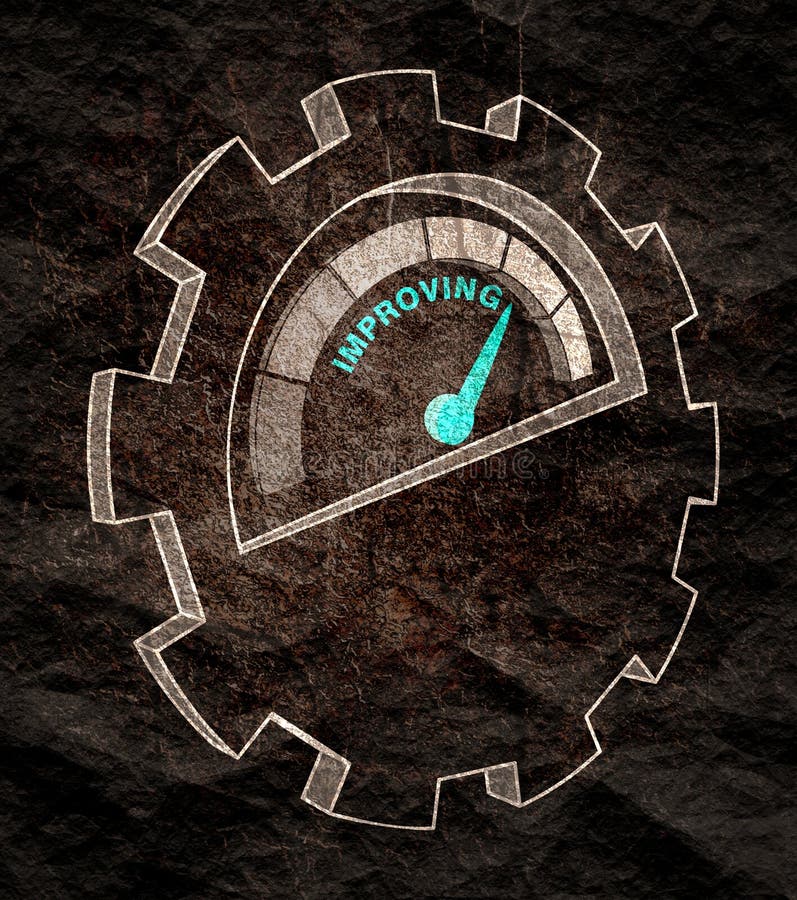 Improving Scale Illustration Stock Illustration - Illustration of ...