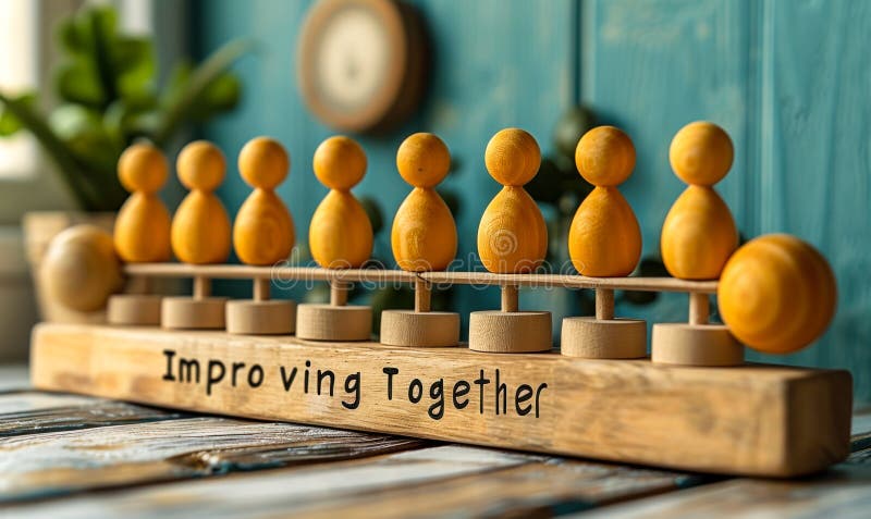 Improving Together Concept with 3D Human Figures Supporting a Seesaw ...