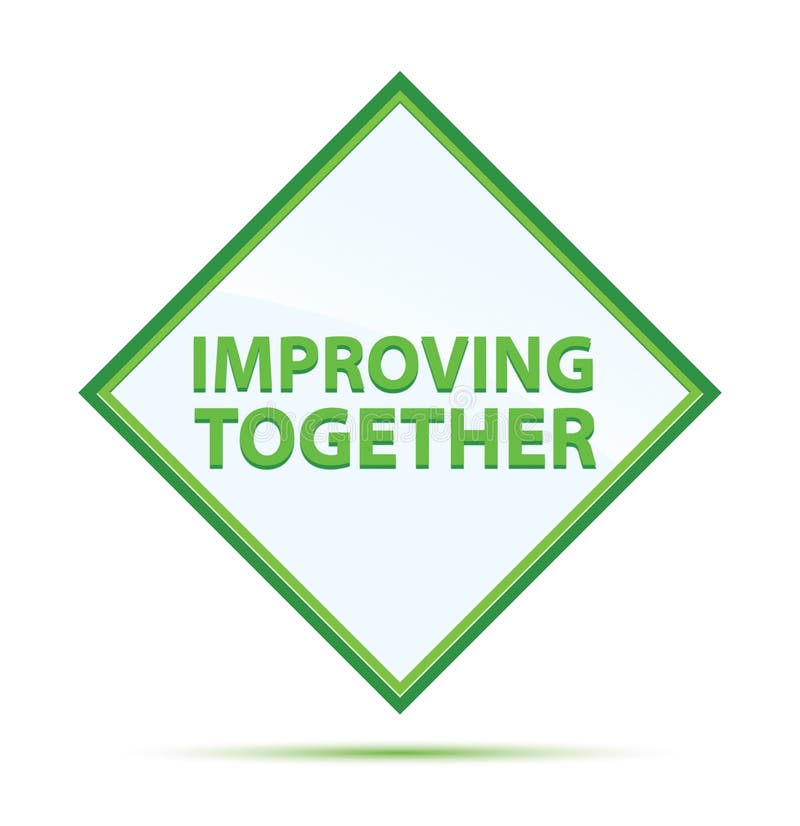 Improving Together Floral Blue Round Button Stock Illustration ...