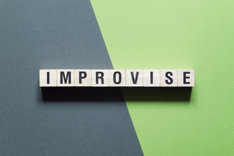 ImprovisÑƒ Word Concept on Cubes Stock Photo - Image of foot, concept ...