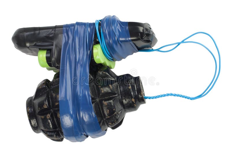 Improvised Explosive Device (IED) Made from Hand Grenade with Cell ...