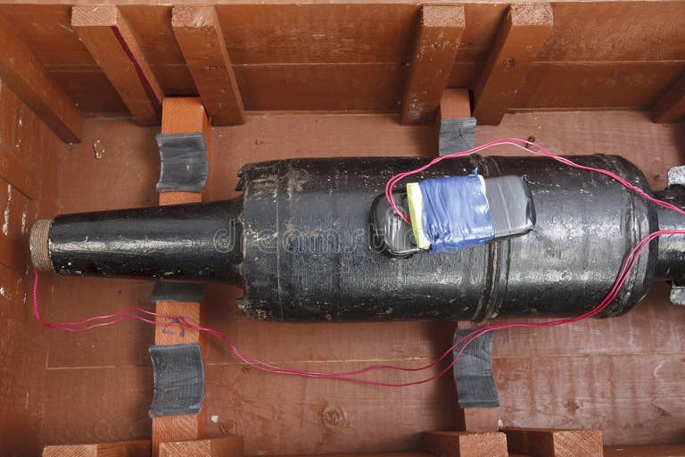 Improvised Explosive Device IED from Tank Projectile Stock Photo ...