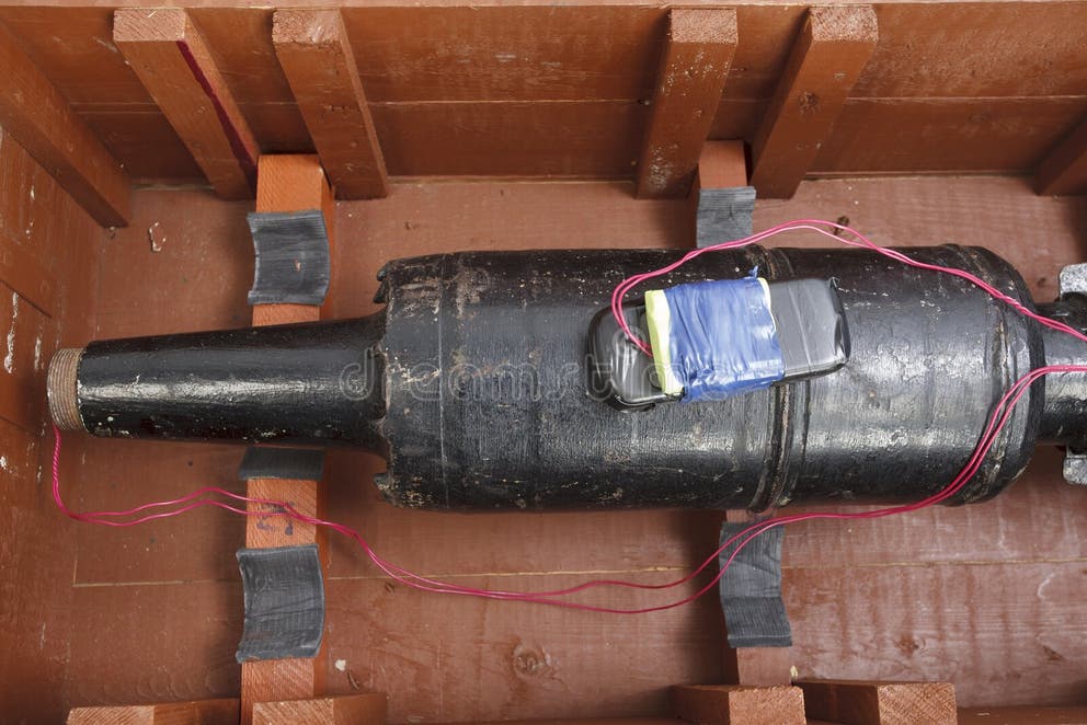 Improvised Explosive Device IED from Tank Projectile Stock Photo ...