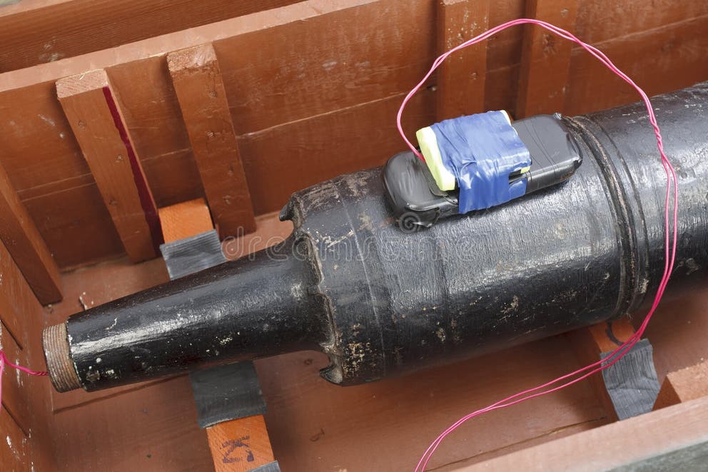 Improvised Explosive Device IED from Tank Projectile Stock Photo ...