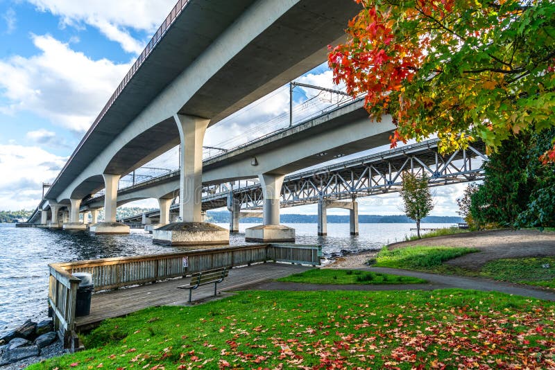 Imprssive Seattle Brdiges stock photo. Image of transportation - 342681294