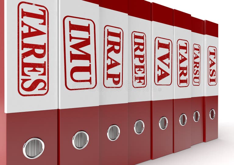 Impuestos italianos stock de ilustración. Ilustración de rédito - 52087365