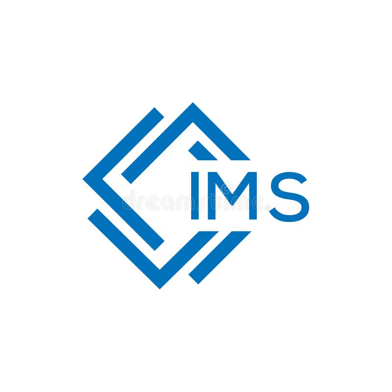 IMS Letter Logo Design on White Background. IMS Creative Circle Letter ...