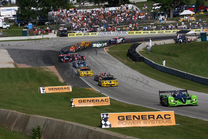 IMSA ALMS Road America 2008 Editorial Photography - Image of america ...