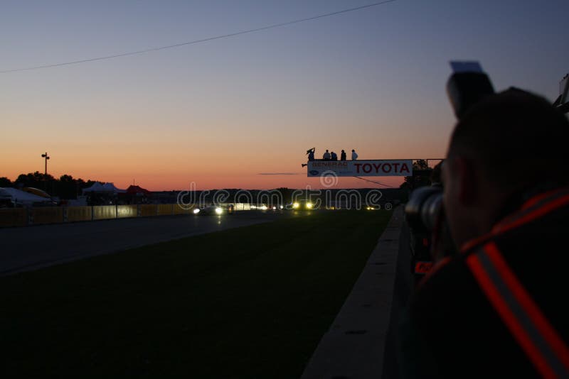 IMSA ALMS Road America 2008 Finish Editorial Stock Image - Image of ...
