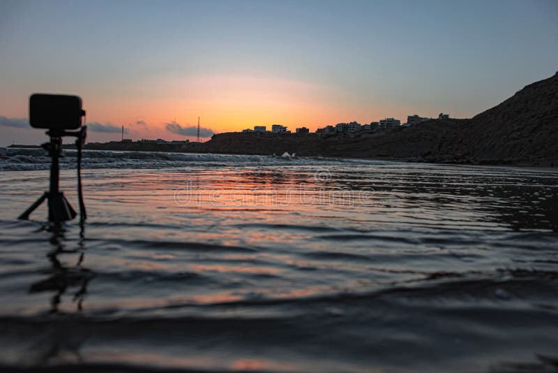 Imsouane Beach Sunset Downe in Morocco Stock Image - Image of imsouane ...