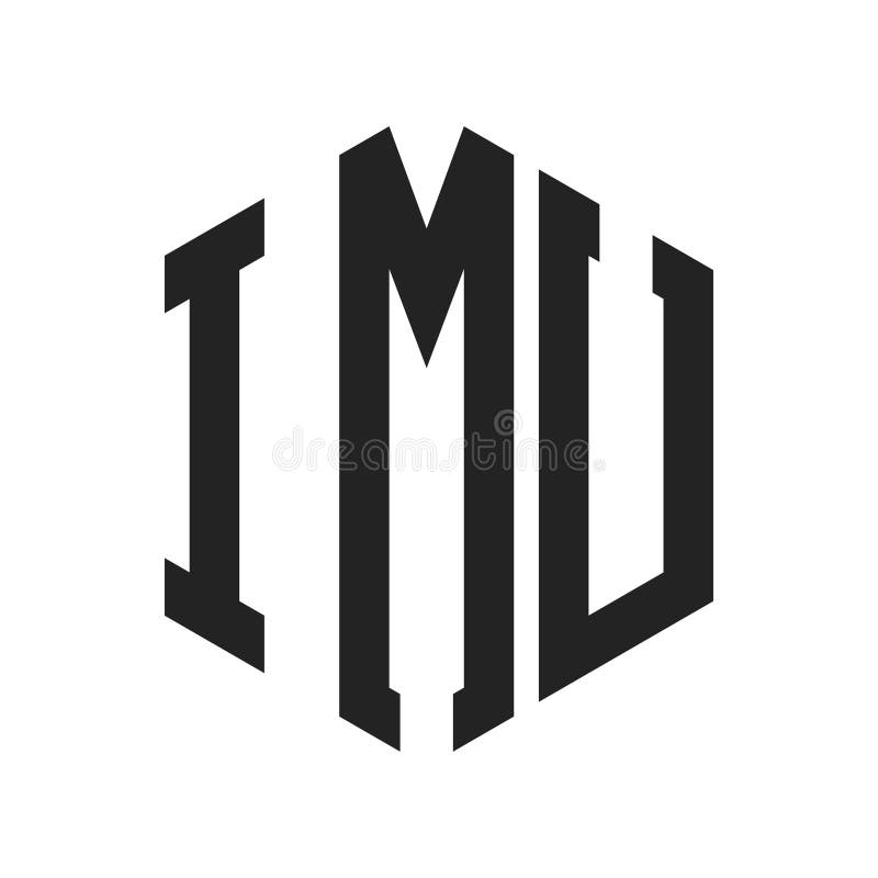 IMU Logo Design. Initial Letter IMU Monogram Logo Using Hexagon Shape ...