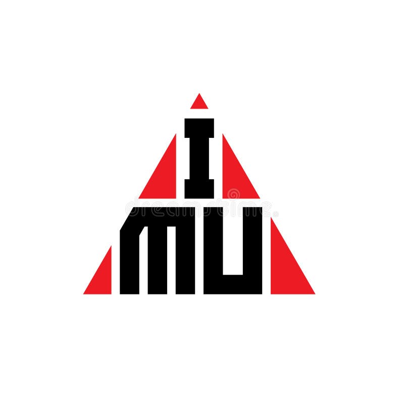 IMU Triangle Letter Logo Design with Triangle Shape. IMU Triangle Logo ...