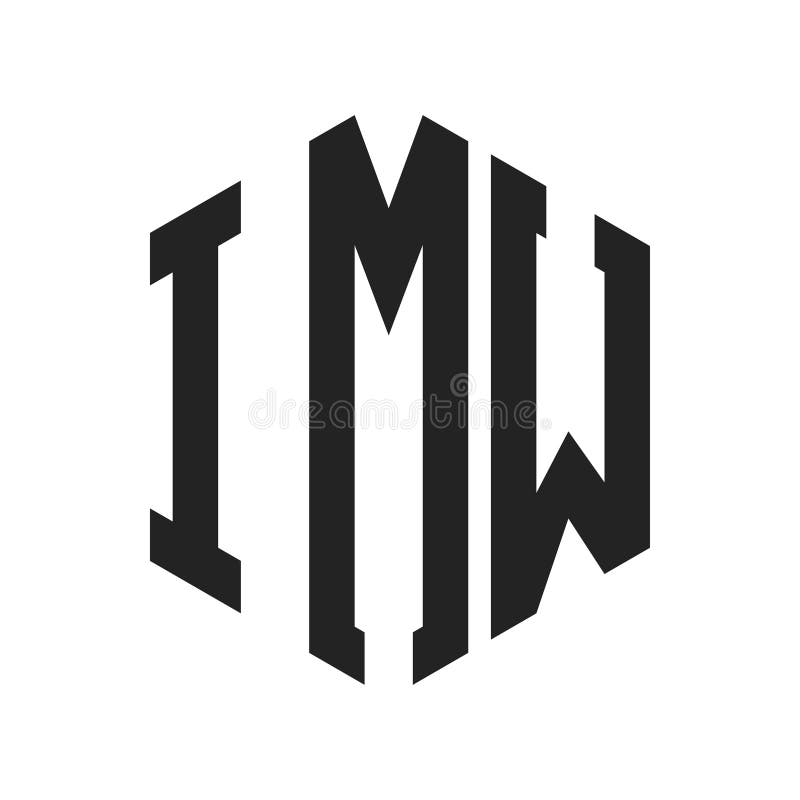 IMW Logo Design. Initial Letter IMW Monogram Logo Using Hexagon Shape ...