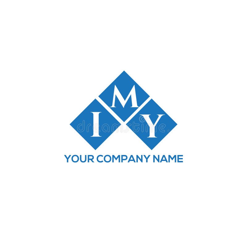 IMY Letter Logo Design on WHITE Background. IMY Creative Initials ...