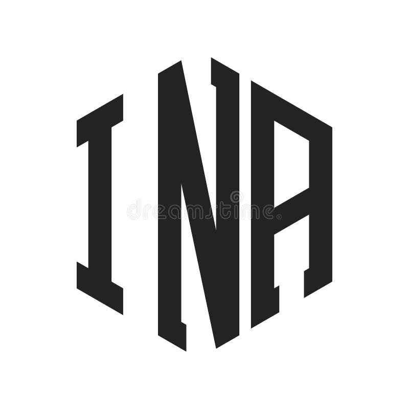 INA Logo Design. Initial Letter INA Monogram Logo Using Hexagon Shape ...