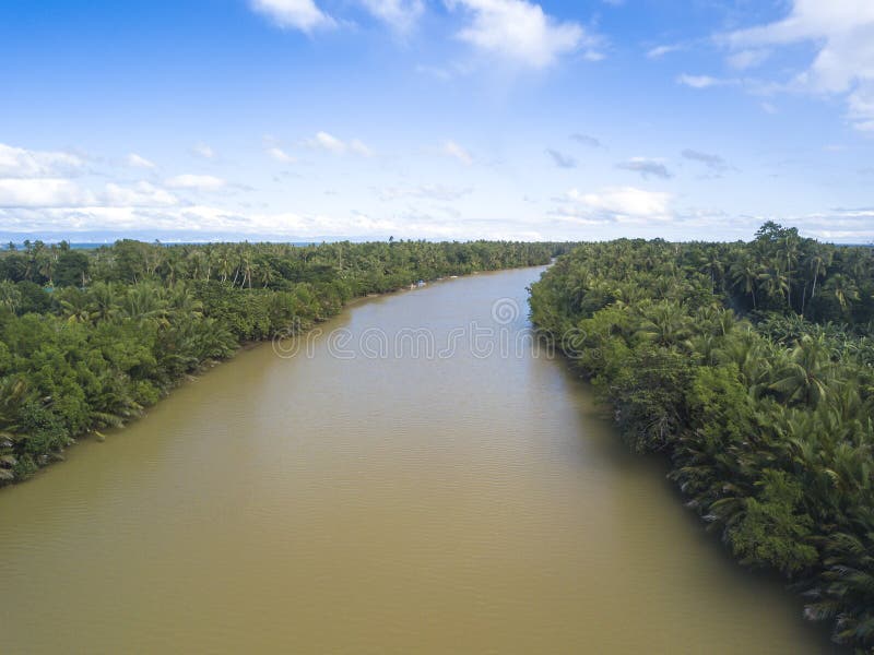 The Inabanga River, the Largest River in Bohol, Philippines Stock Photo ...