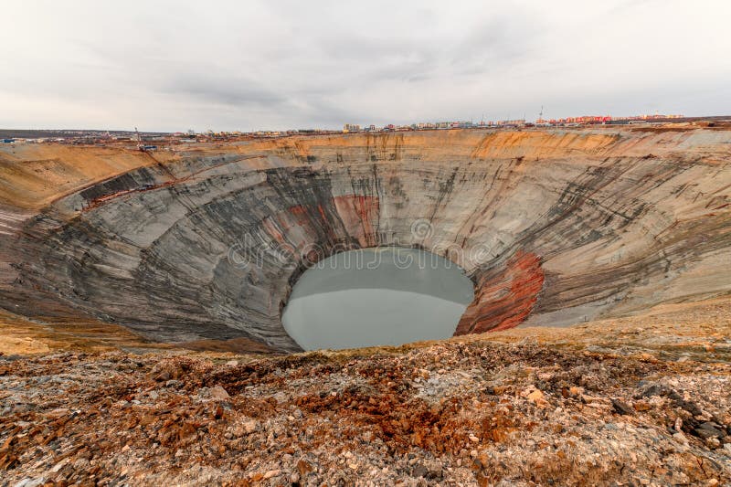 Inactive Diamond Mine. Kimberlite Pipe, One of the Deepest Quarries in ...