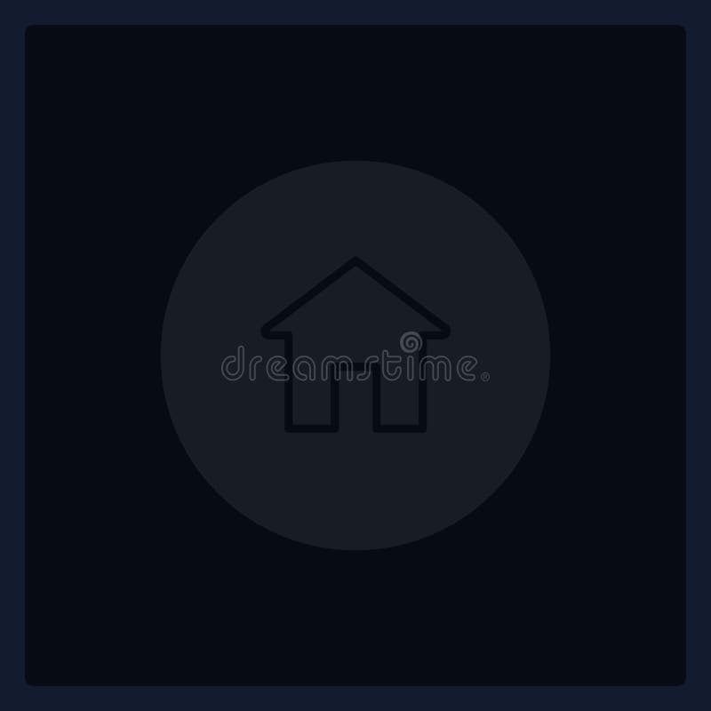 Inactive Homepage Button Ui Element Template Stock Vector