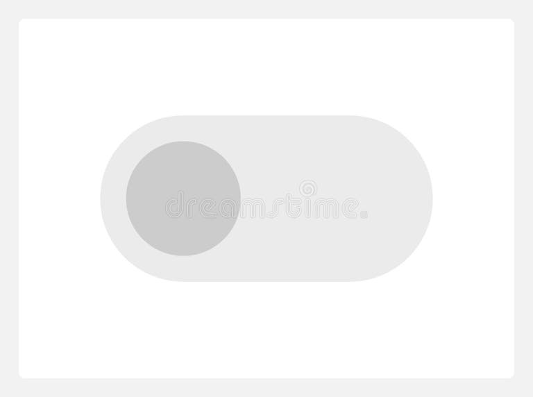 Inactive Toggle Button UI Element Template Stock Vector - Illustration of website, editable ...