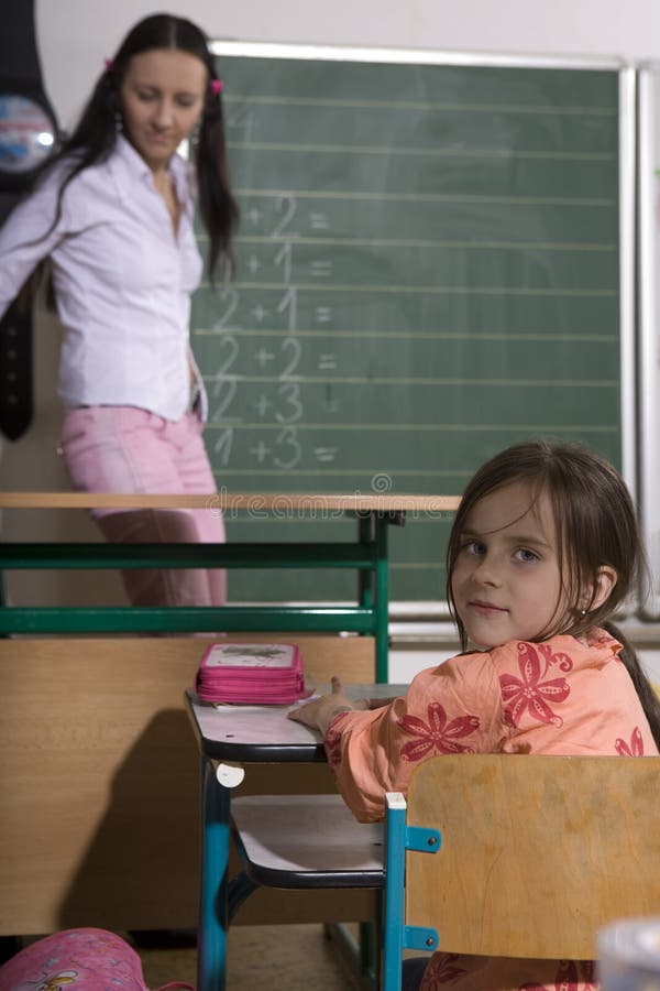 Inattention girl stock image. Image of teach, class, training - 34847555