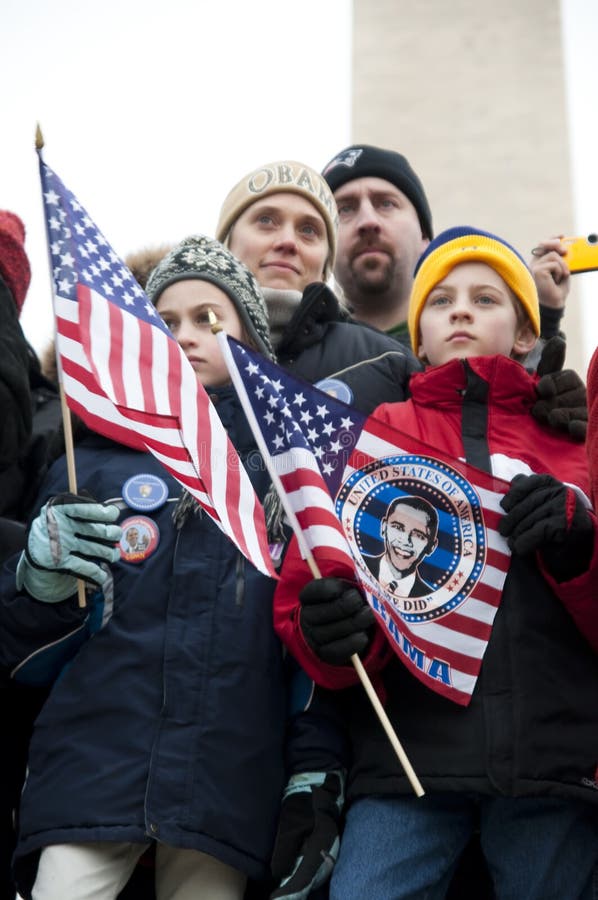 Inaugural Celebration at Washington Monument Editorial Photography ...