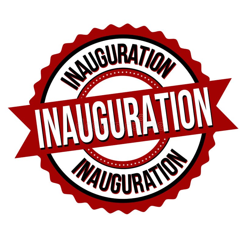 Inauguration Label or Sticker Stock Vector - Illustration of promotion ...