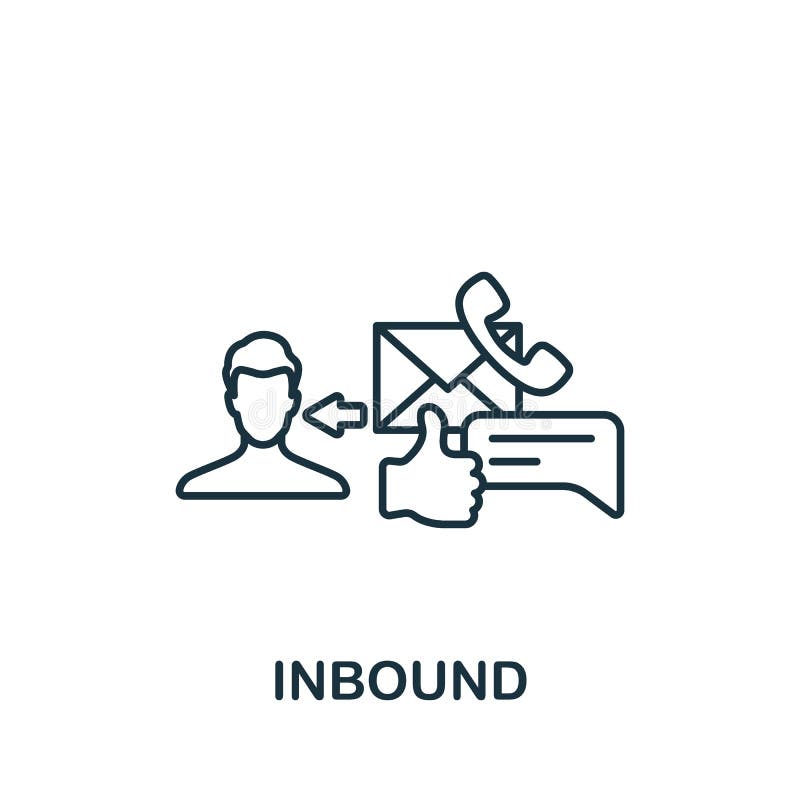 Inbound Icon. Monochrome Simple Community Icon for Templates, Web ...