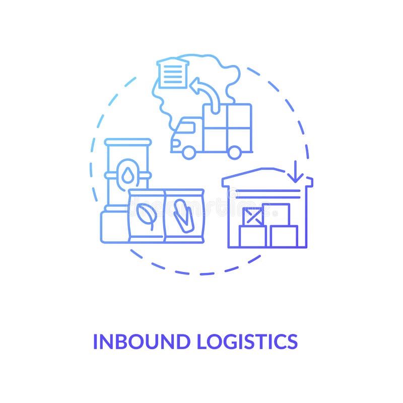 Inbound Logistics Concept Icon. Stock Vector - Illustration of increase ...