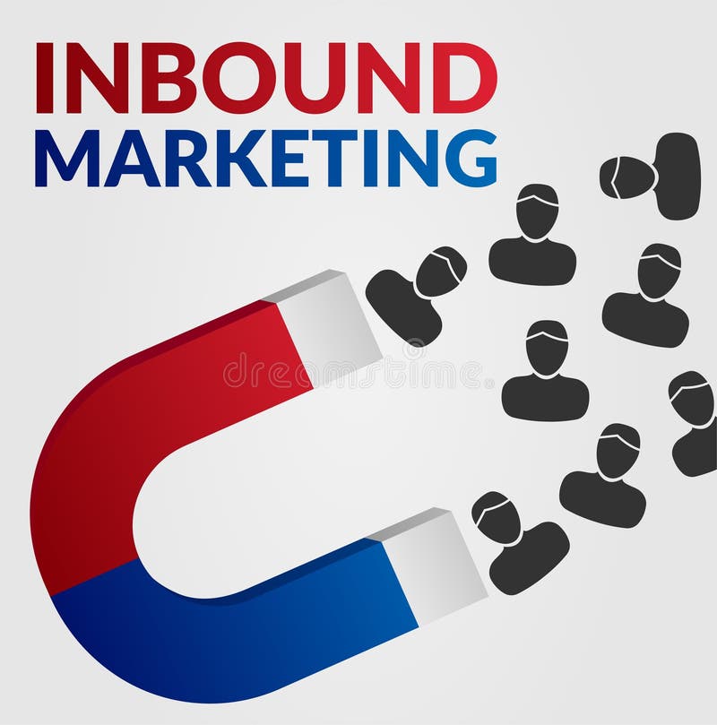 Inbound Marketing Illustration Stock Vector - Illustration of call ...