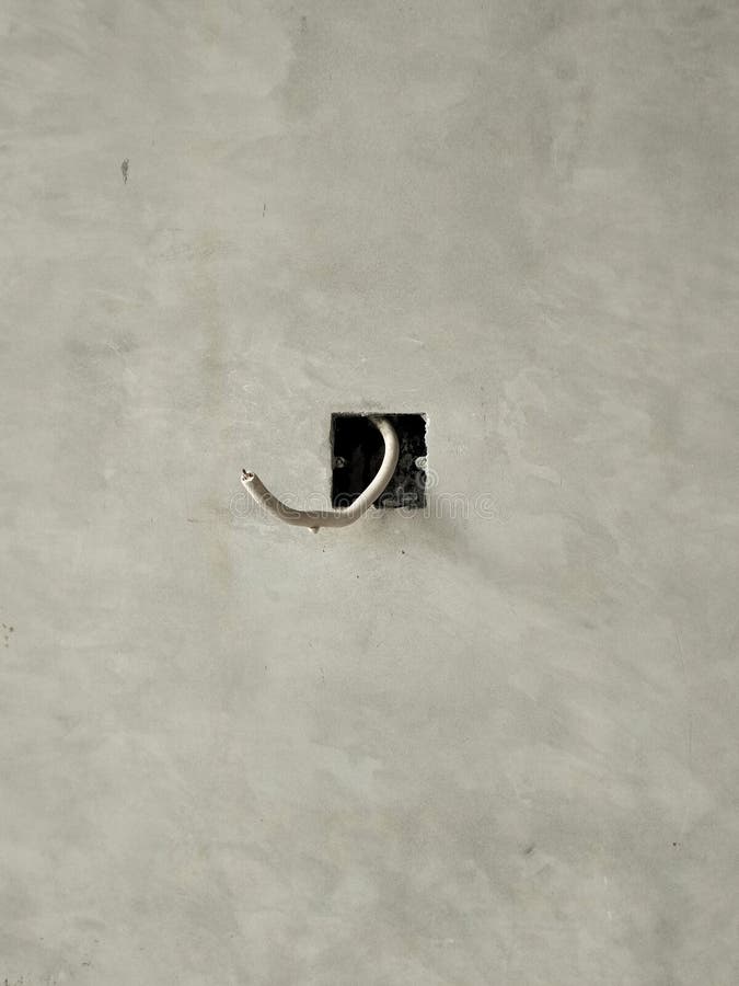 Inbowdus Electrical Installation on the Wall Stock Image - Image of ...
