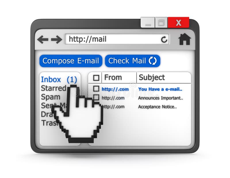 Inbox concept stock illustration. Illustration of email - 57231648