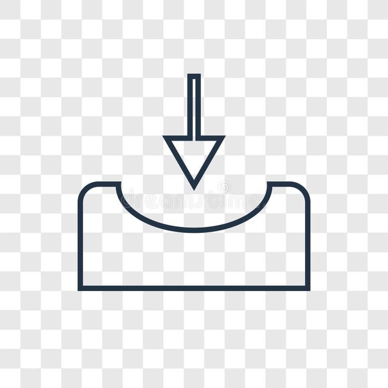 Inbox Concept Vector Linear Icon Isolated on Transparent Background ...