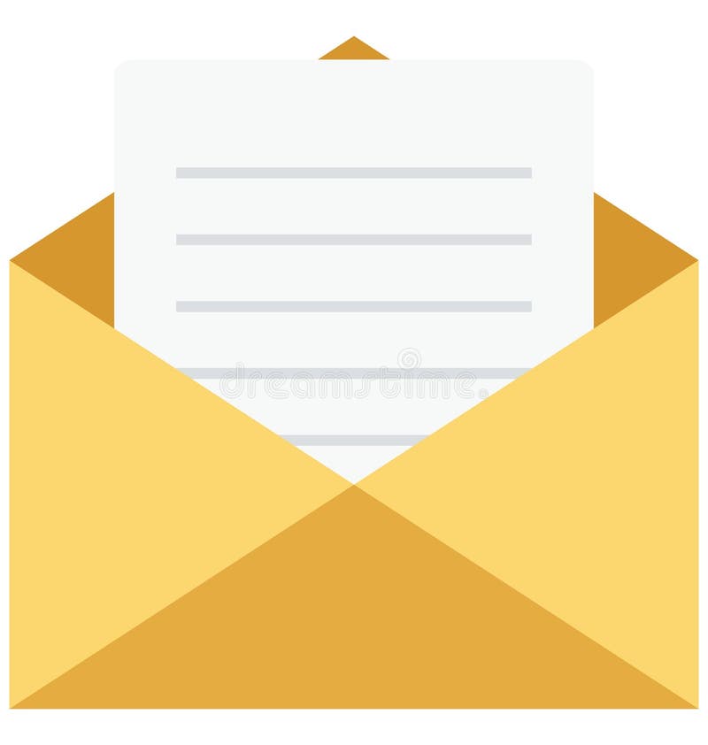 Inbox, Email, Isolated Vector Icons that Can Be Easily Modified or Edit ...