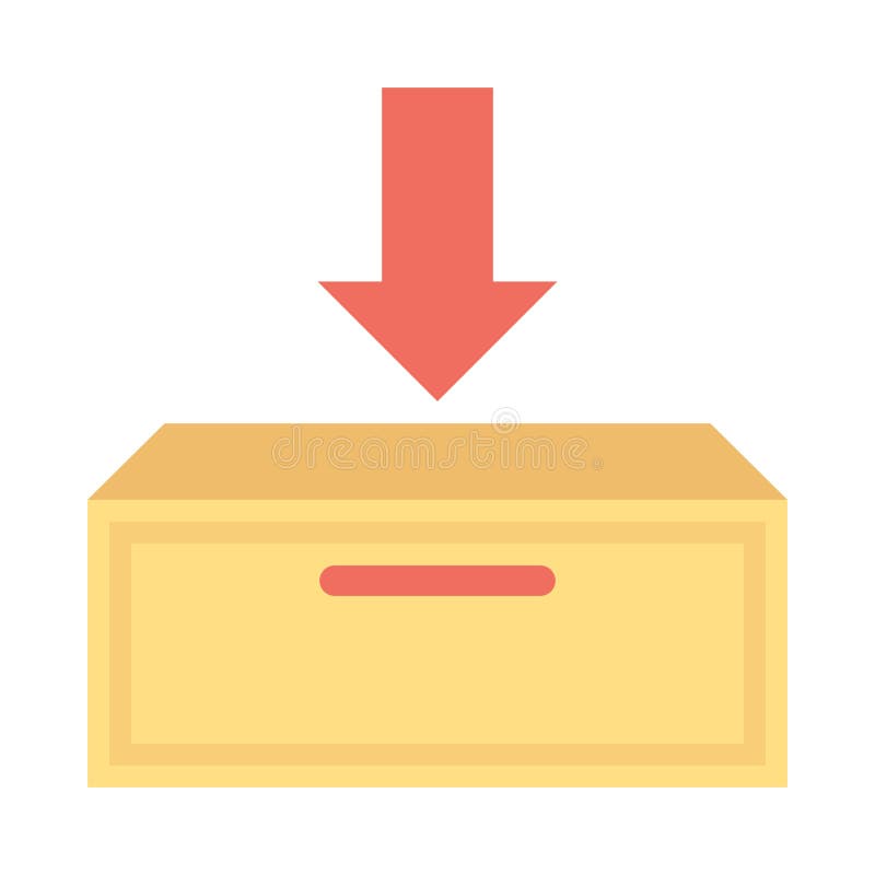 Inbox Flat Vector Icon Isolated Graphic .Style in EPS 10 Simple Flat ...