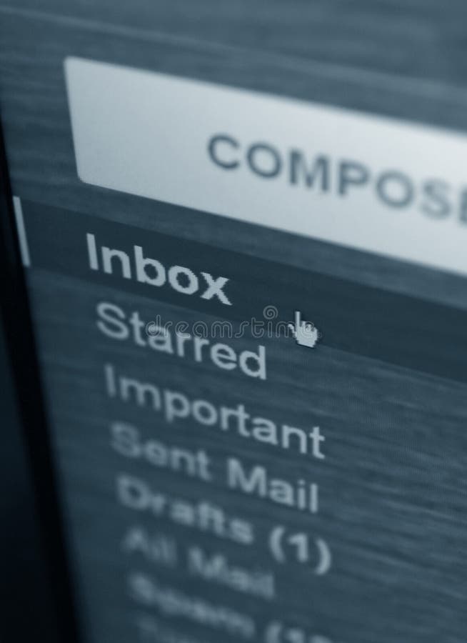 Empty inbox stock image. Image of zero, monitor, screen - 17432411