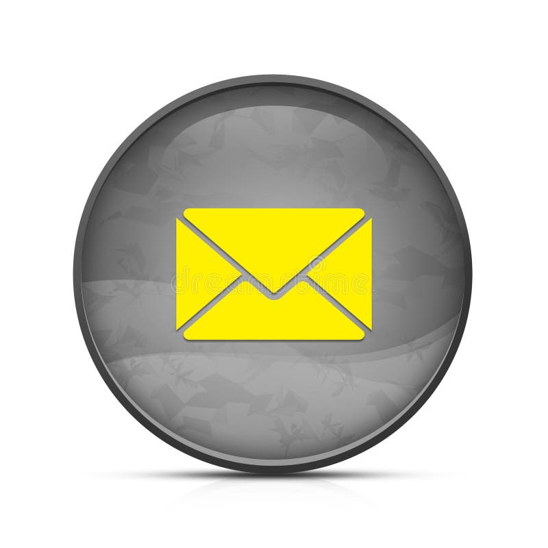 Inbox Icon on Classy Splash Black Round Button Illustration Stock ...