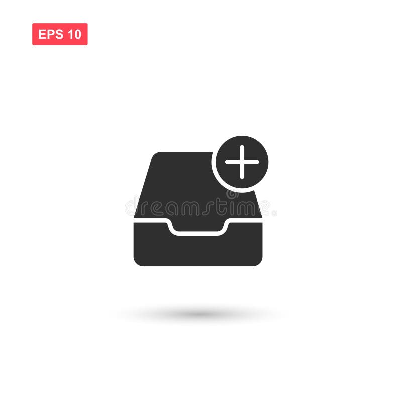 Inbox Icon Vector Isolated 7 Stock Vector - Illustration of editable ...